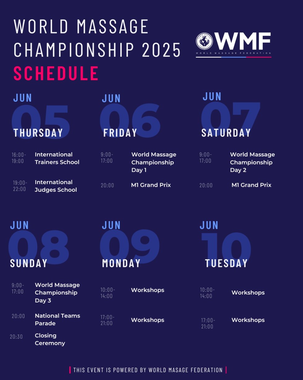 World Massage Championship 2025 - World Massage Federation